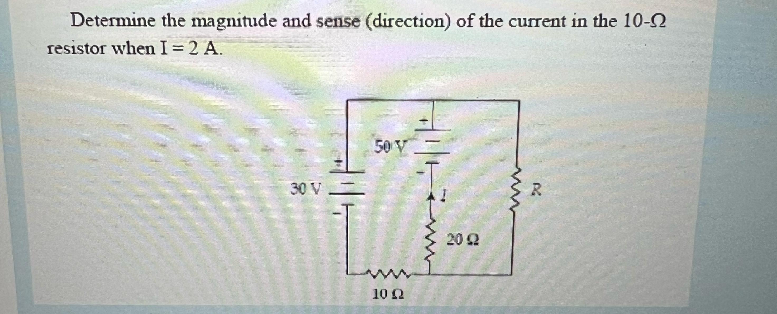 Solved Determine The Magnitude And Sense Direction ﻿of The