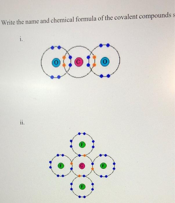 Solved Write the name and chemical formula of the covalent | Chegg.com