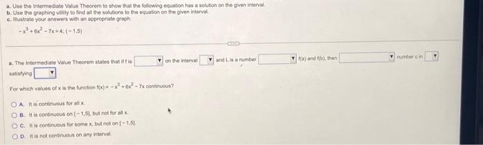 Solved for the first drop down: defined or continoussecond | Chegg.com