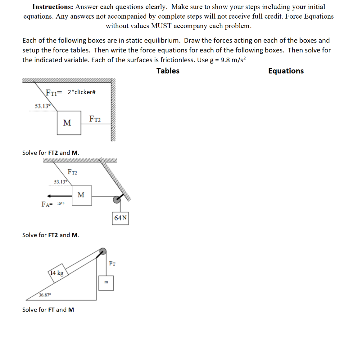 Solved Instructions: Answer each questions clearly. Make | Chegg.com