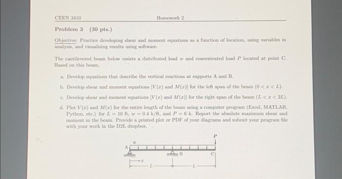 Solved CEEN 3410 Problem 3 (30 pts.) Objective: Practice | Chegg.com Solved CEEN 3410 Problem 3 (30 pts.) Objective: Practice | Chegg.com