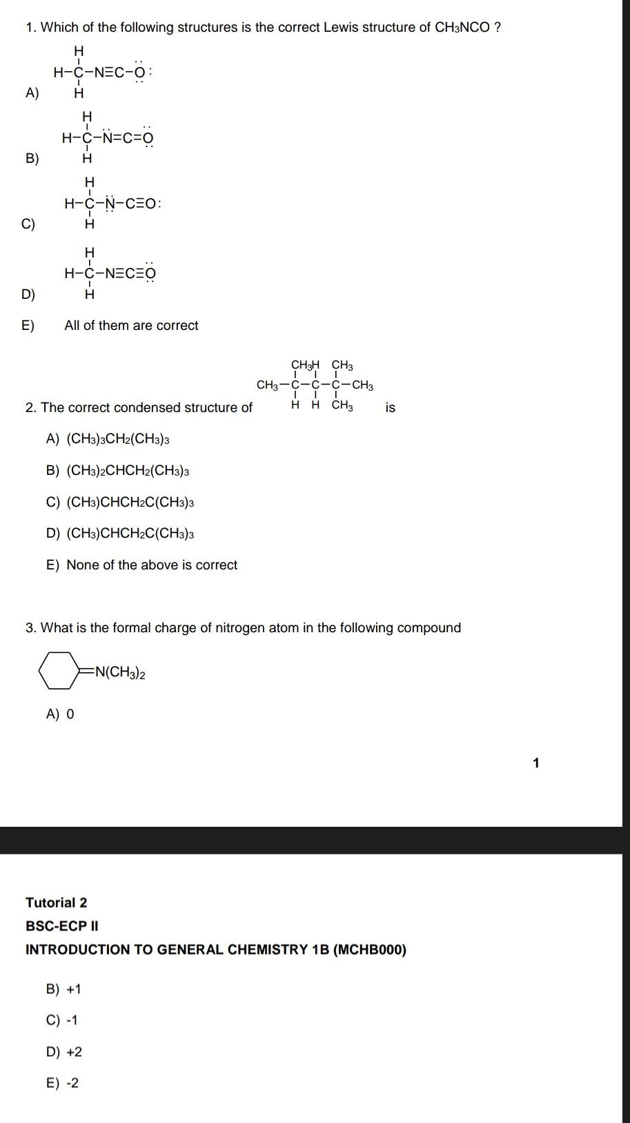 Solved 1. Name the element and ion that correspond to each | Chegg.com