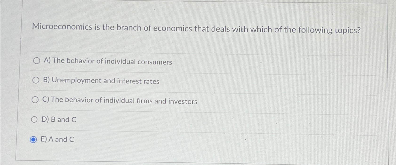 Solved Microeconomics is the branch of economics that deals | Chegg.com