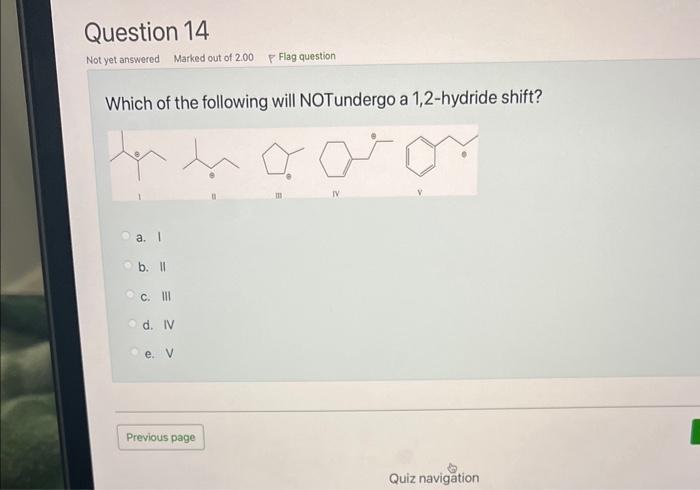 Solved Which of the following will NOT undergo a 1,2-hydride | Chegg.com
