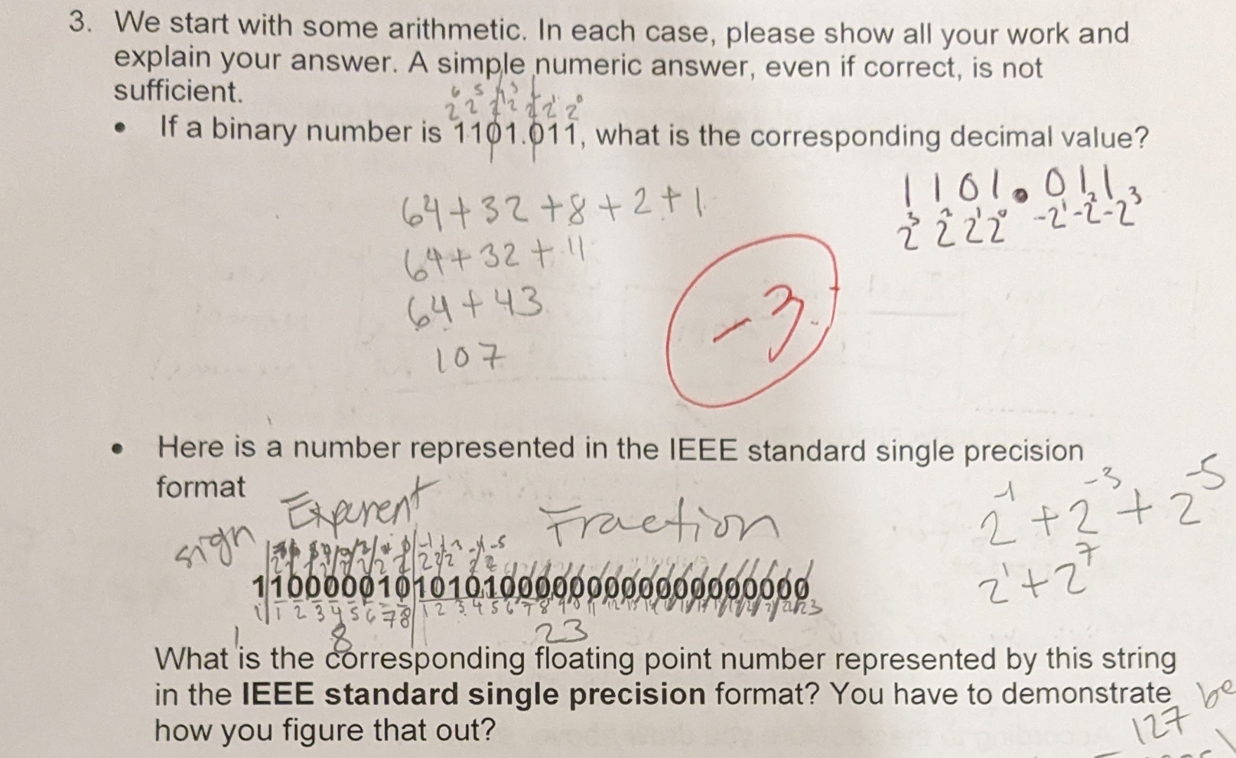 Solved We start with some arithmetic. In each case, please | Chegg.com