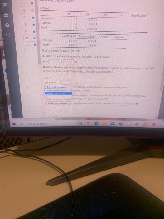 Solved Following is a portion of the regression output for | Chegg.com