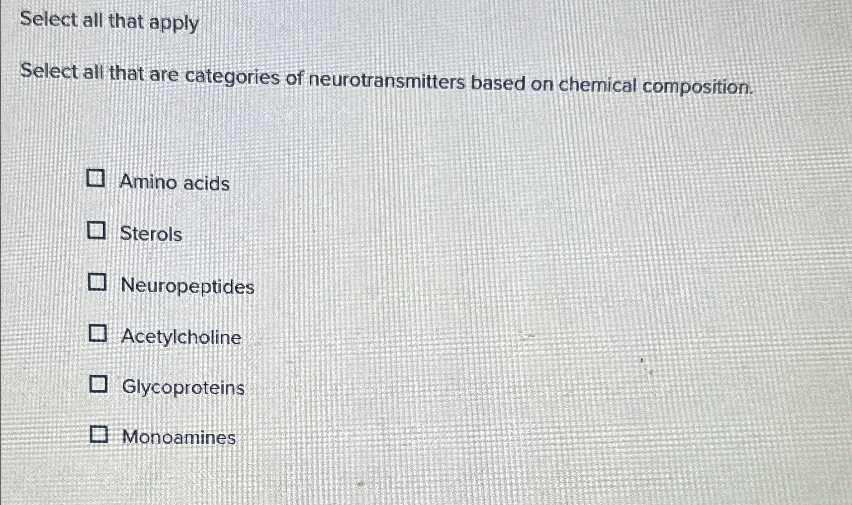 Solved Select all that applySelect all that are categories | Chegg.com