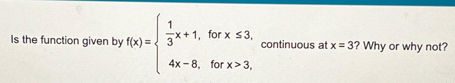 Solved Is the function given by | Chegg.com