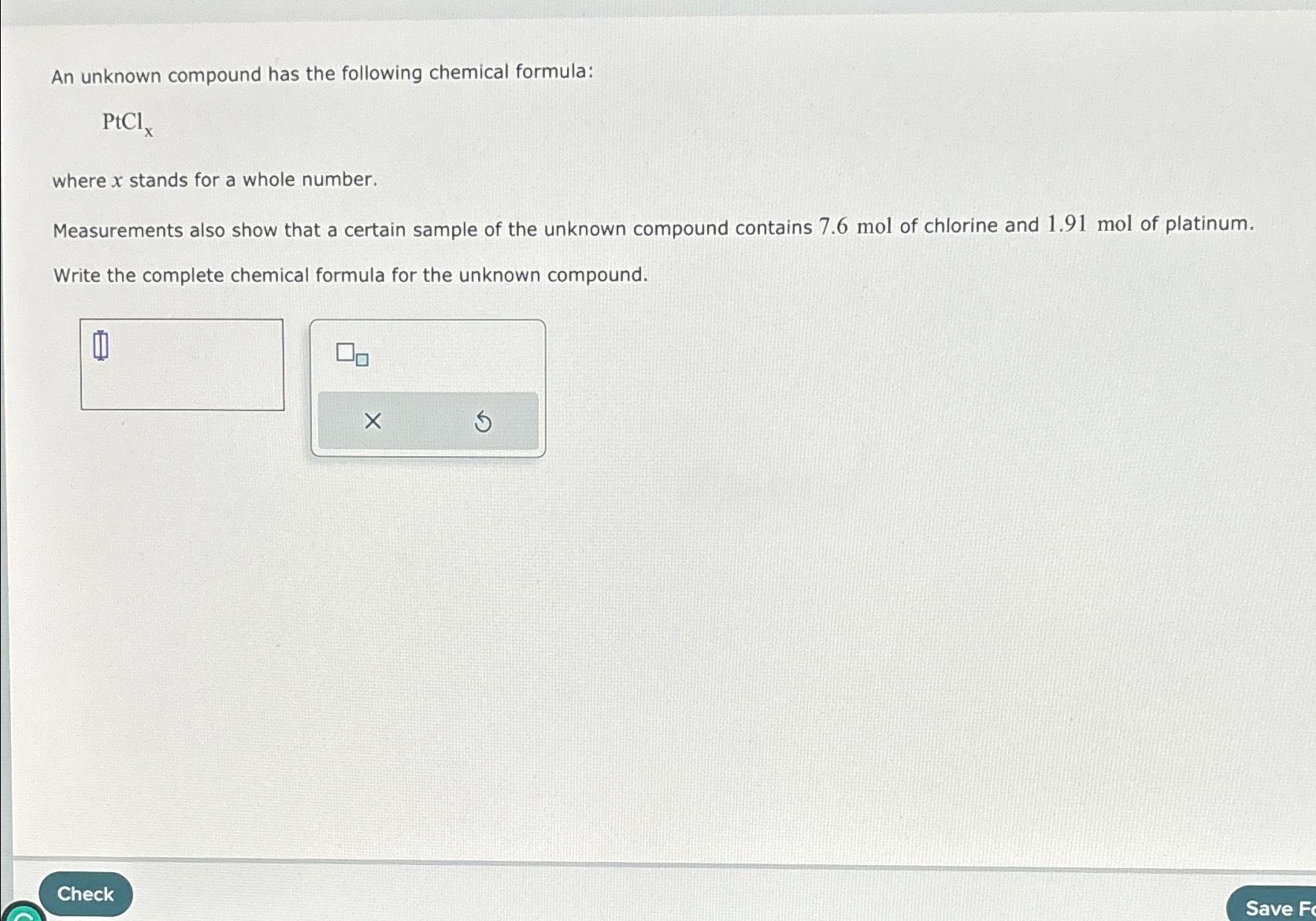 Solved An unknown compound has the following chemical | Chegg.com