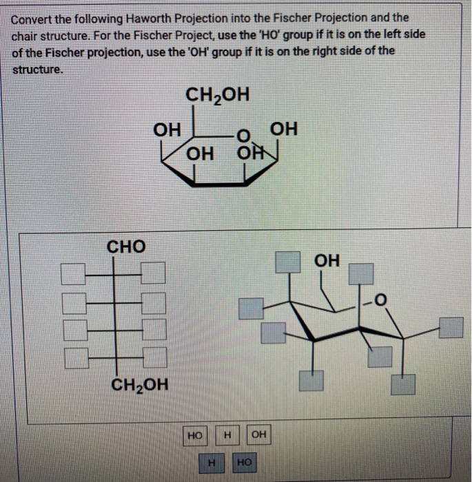 Solved Convert the following Haworth Projection into the | Chegg.com