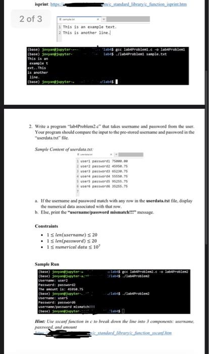 Solved 1. Write a program "lab4Prablemf.e" is perform the | Chegg.com