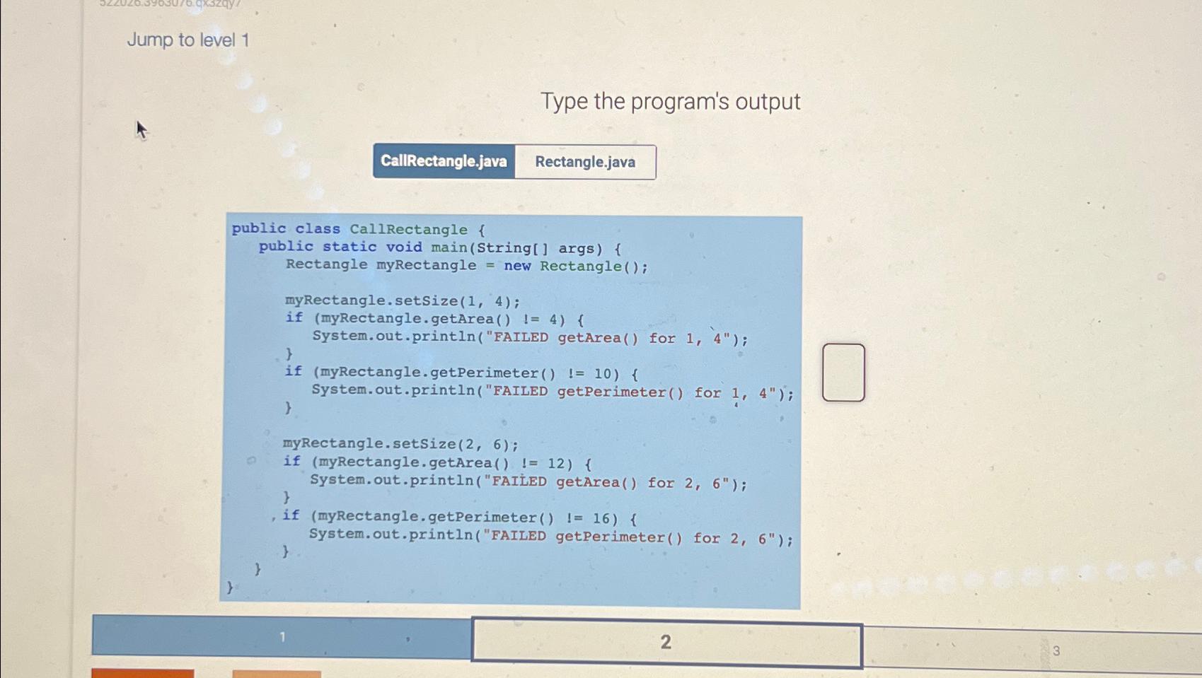 Solved Jump to level 1Type the program's | Chegg.com