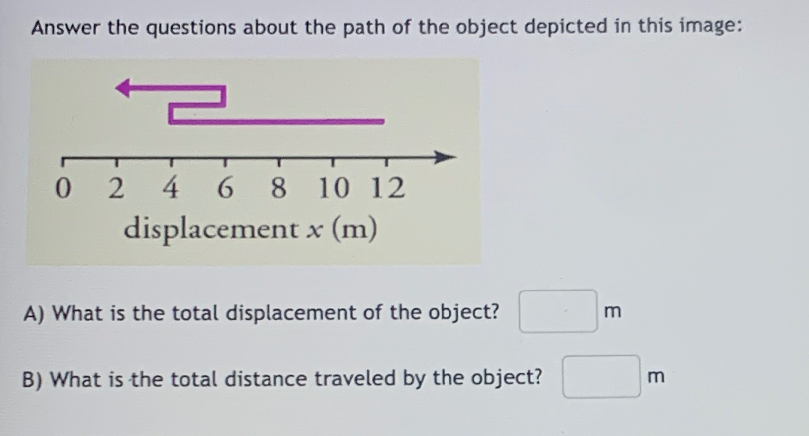 Solved Answer the questions about the path of the object | Chegg.com