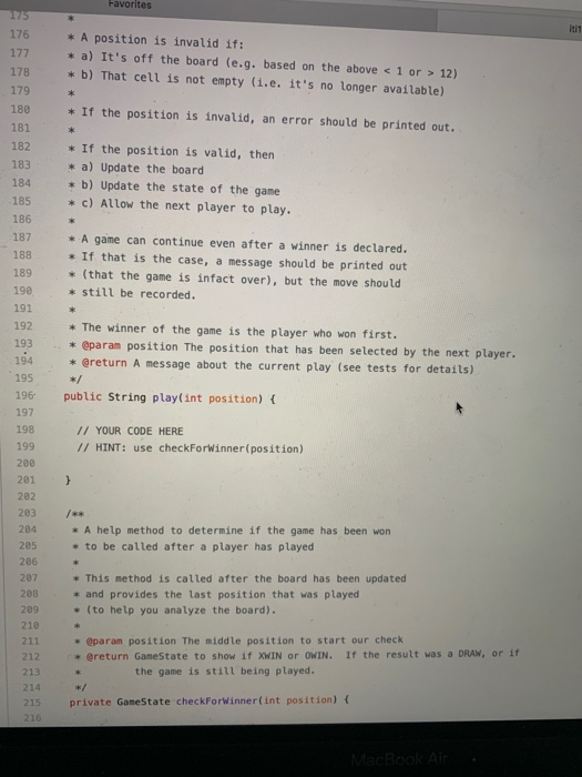 Solved PLS HELP ME WITH THIS JAVA CODE OF GAME X's AND | Chegg.com