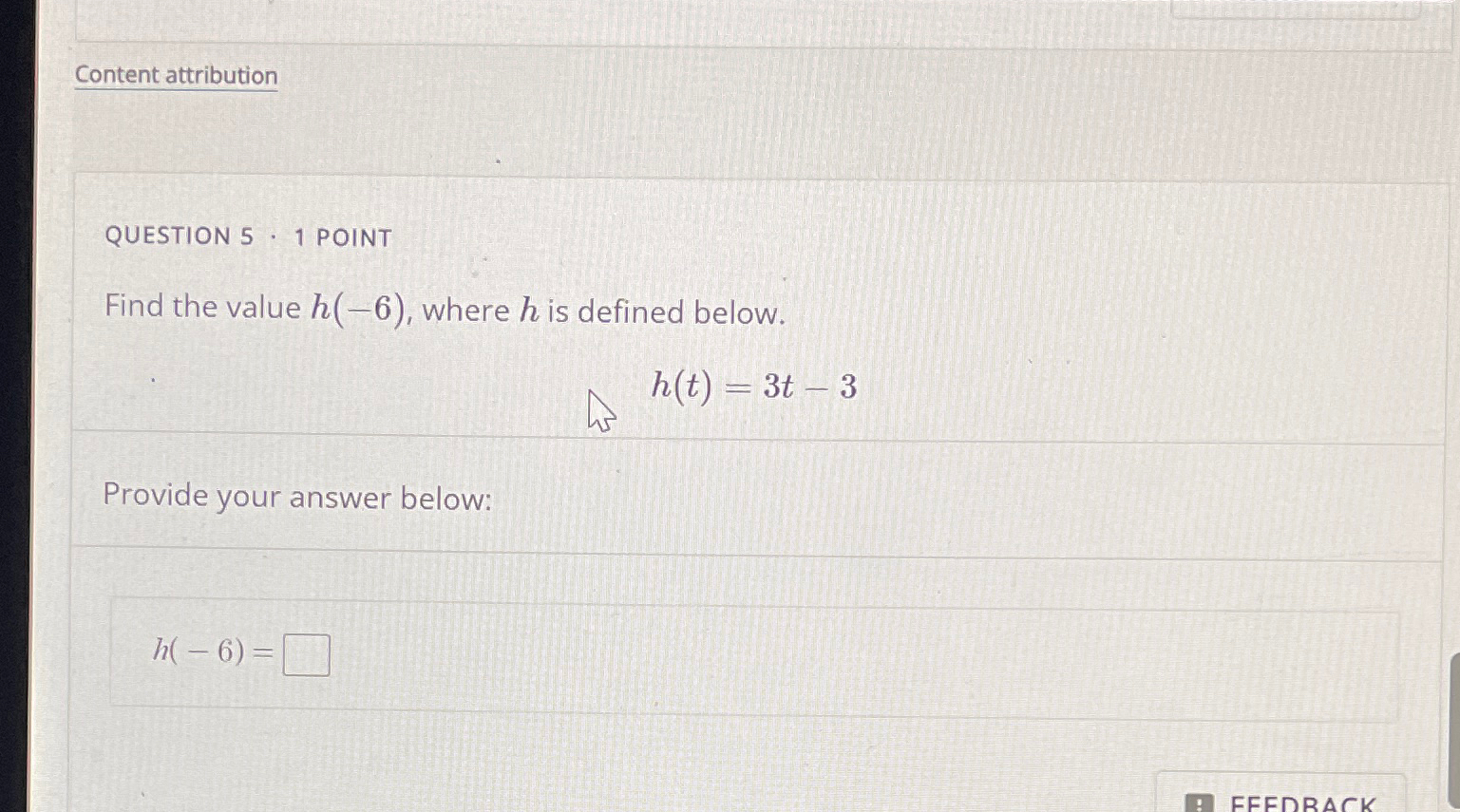 Solved Content attributionQUESTION 5 - 1 POINTFind the | Chegg.com Solved Content attributionQUESTION 5 - 1 POINTFind the | Chegg.com