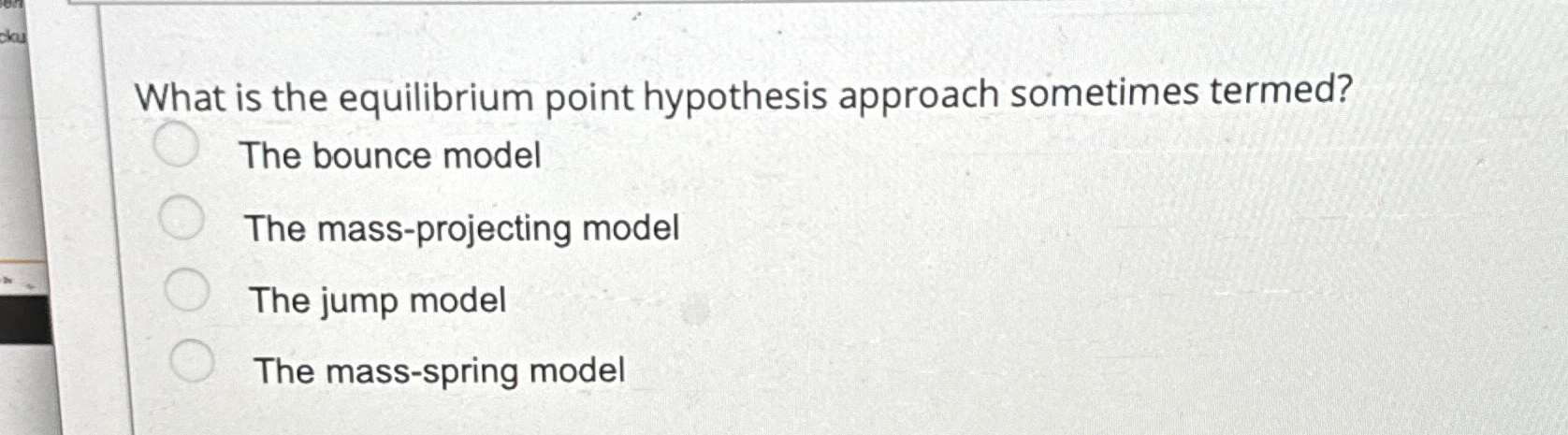 Solved What is the equilibrium point hypothesis approach | Chegg.com