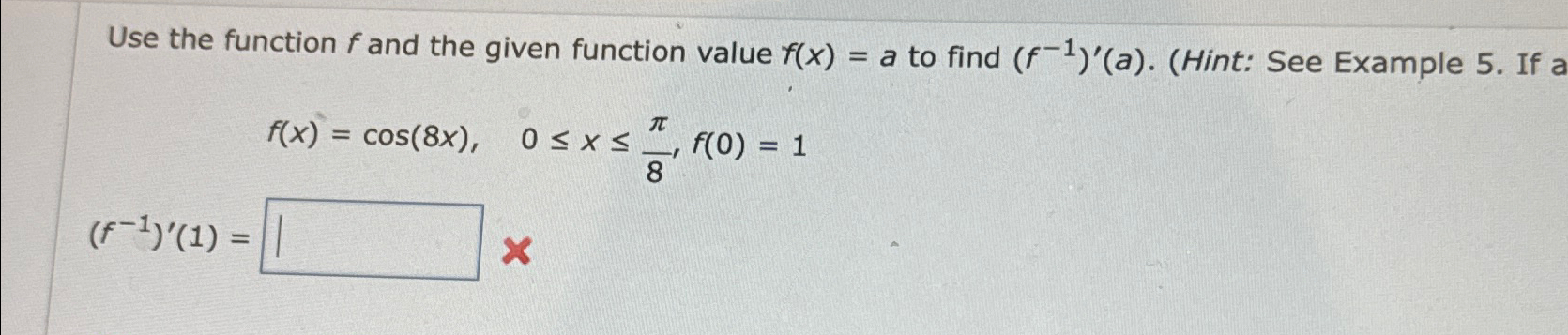 Solved Use the function f ﻿and the given function value | Chegg.com