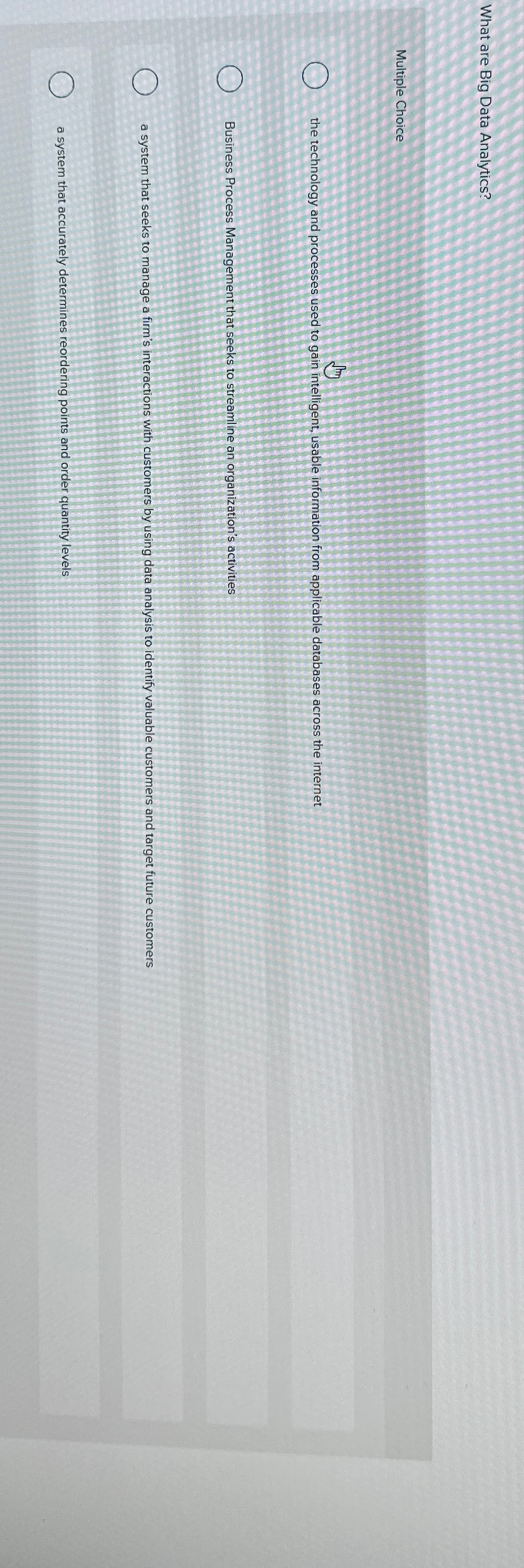 Solved What are Big Data Analytics?Multiple Choicethe | Chegg.com