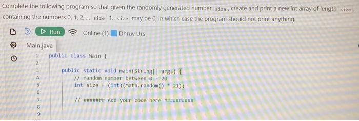 Solved Complete the following program so that given the | Chegg.com
