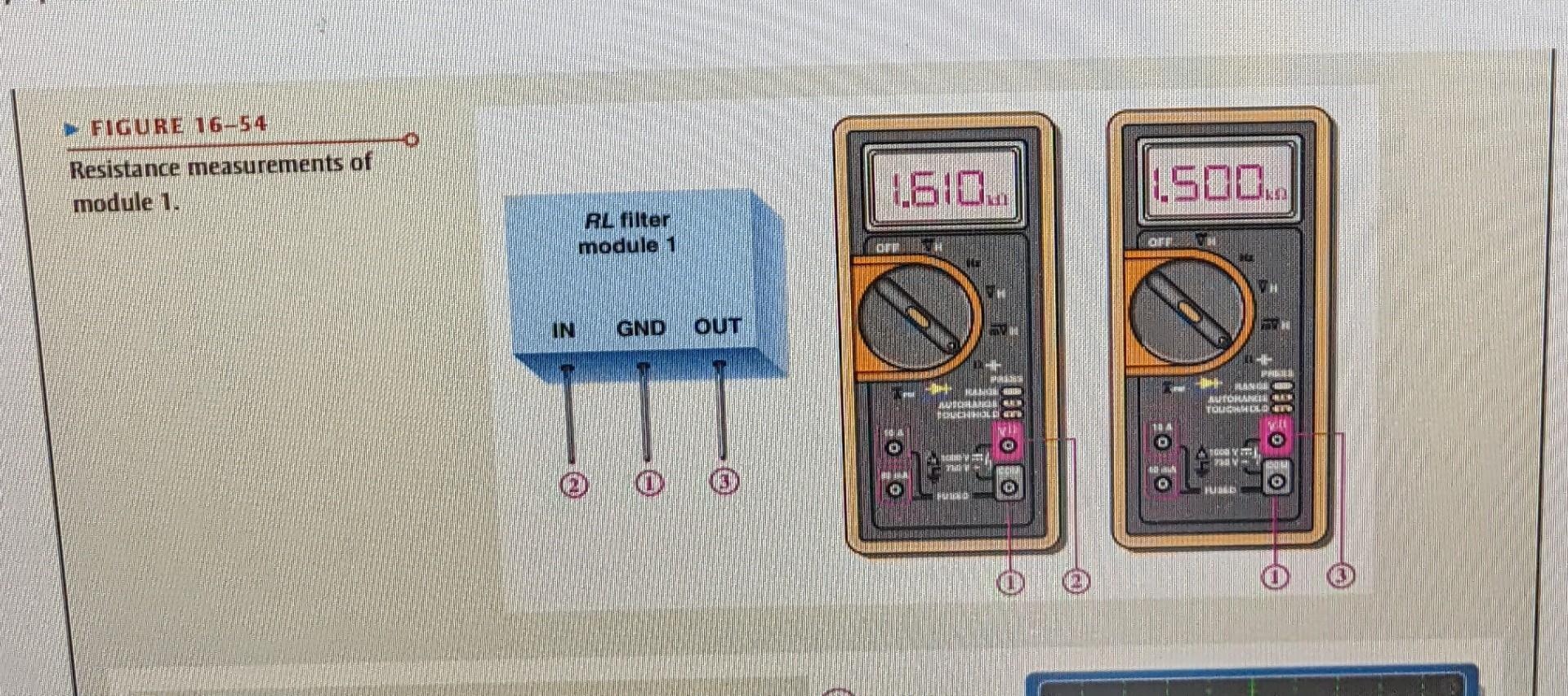 Solved Resistance Measurements of Module 1 1. Determine the | Chegg.com