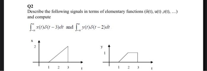 Solved Q2 Describe the following signals in terms of | Chegg.com