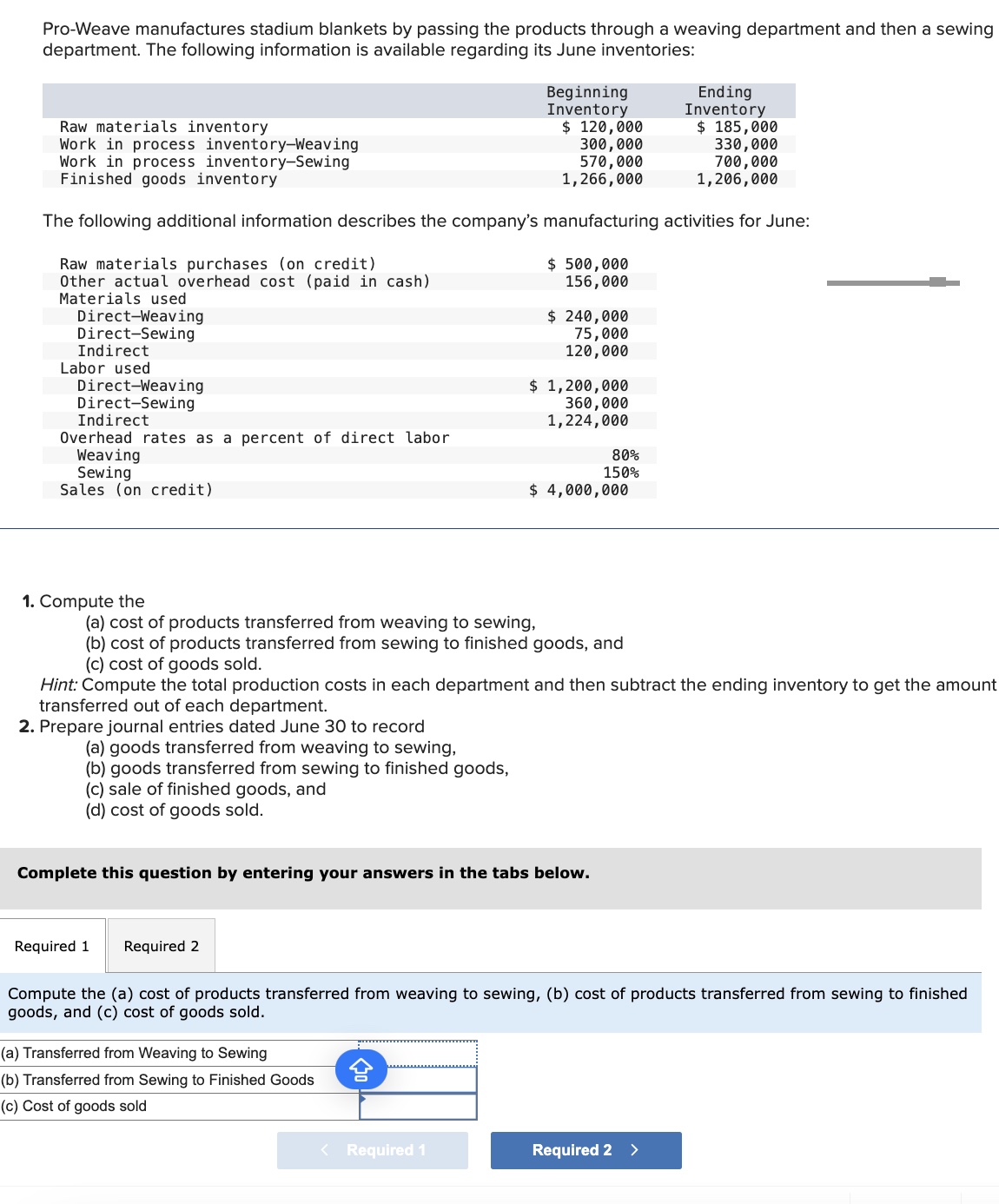 Solved NEED HELP WITH ALL STEPS PLEASE:Pro-Weave | Chegg.com