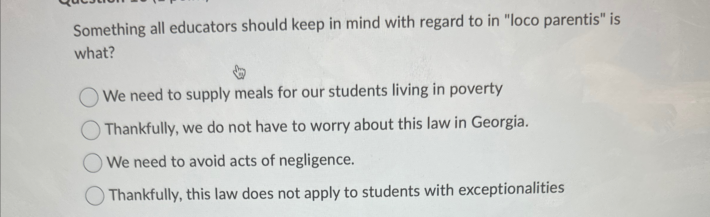 Solved Something all educators should keep in mind with | Chegg.com