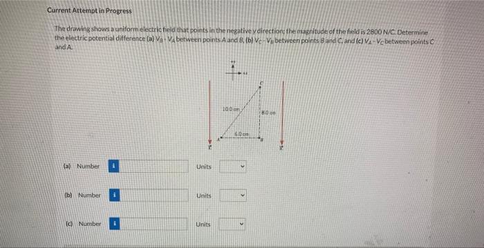 Solved The drawing shows a unifocm electric fegd that points | Chegg.com