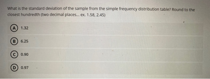 Solved Questions 10-12 Simple Frequency Distribution Table | Chegg.com