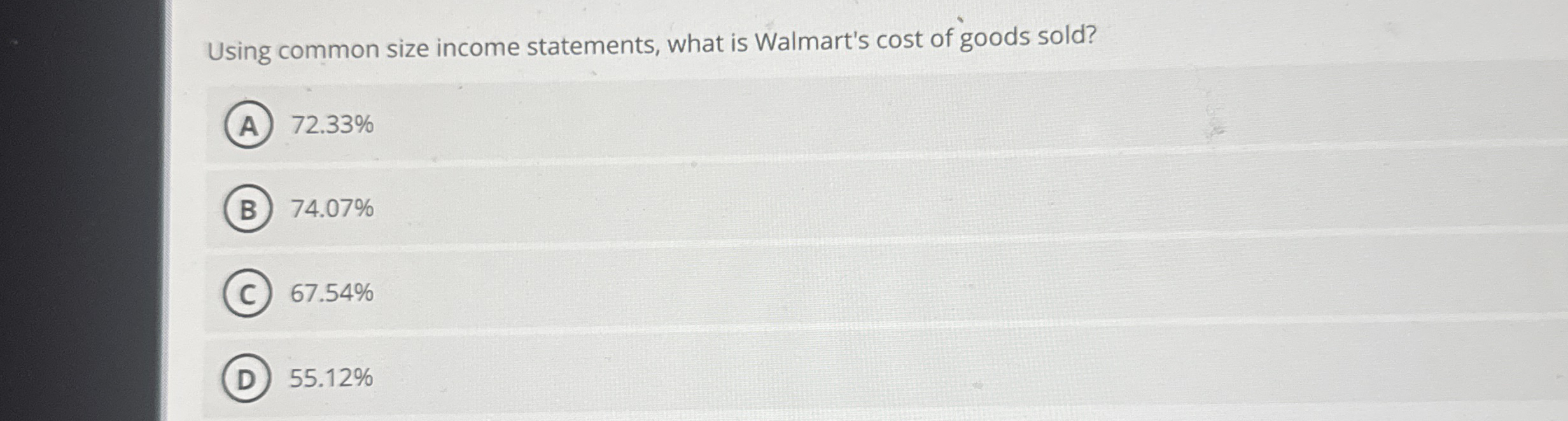 Solved Using common size income statements, what is | Chegg.com
