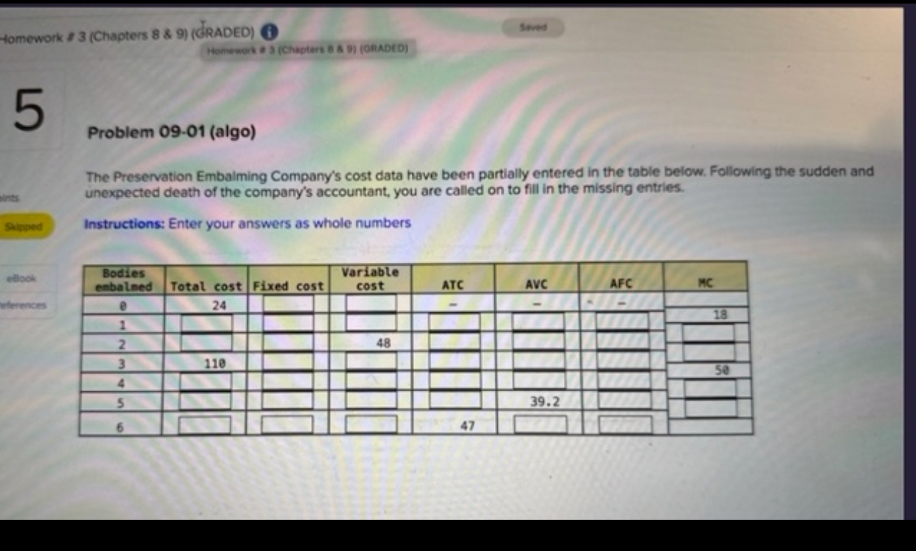 Solved How to solve Homework 43 (Chapters 8 ﻿& | Chegg.com
