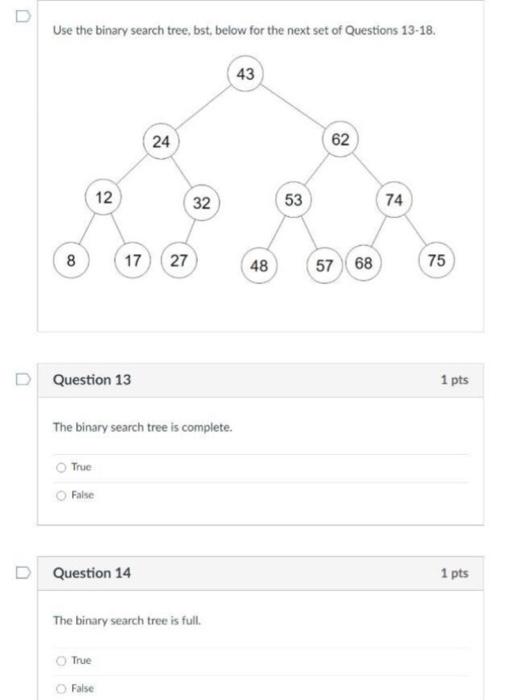 Solved Question 7 4 pts Is the picture below a valid tree, | Chegg.com