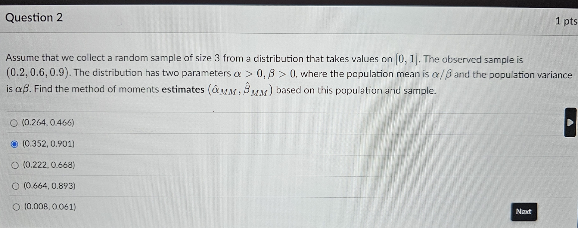 Solved Question 21 ﻿ptsAssume that we collect a random | Chegg.com