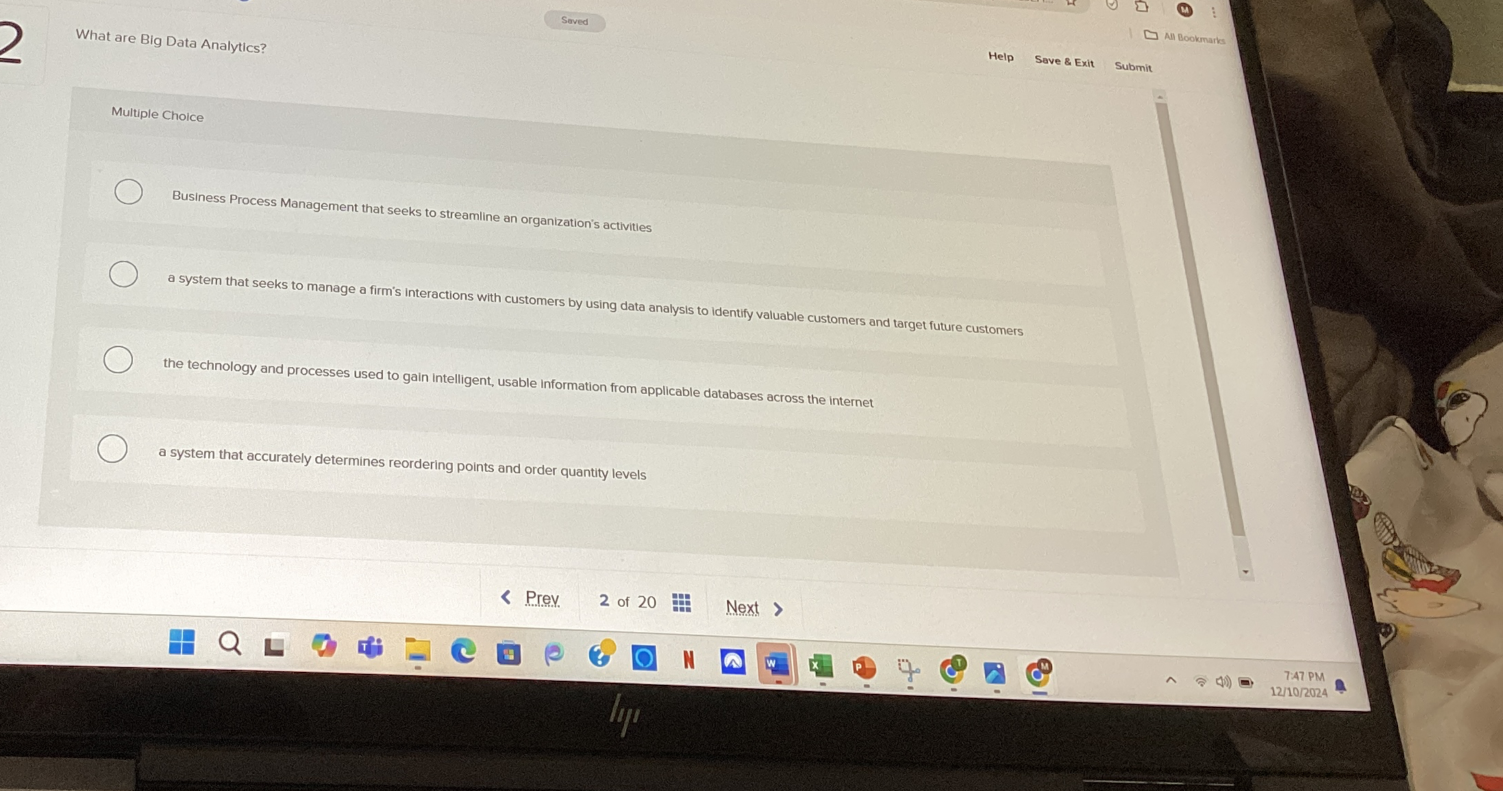 Solved What are Big Data Analytics? (4)All BookmarksHelpSave | Chegg.com