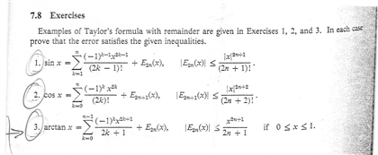 Examples of Taylor's formula with remainder are given | Chegg.com
