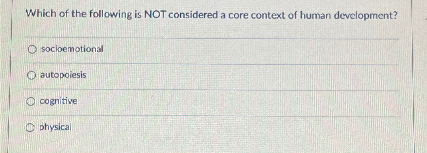 Solved Which of the following is NOT considered a core | Chegg.com
