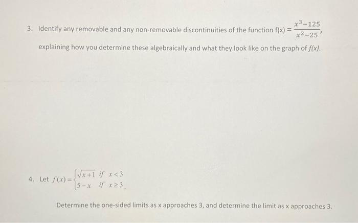 Solved 3 Identify Any Removable And Any Non Removable