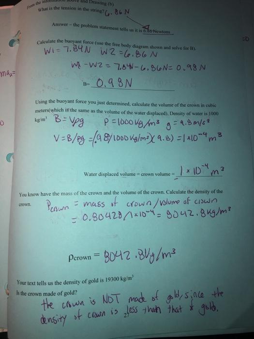 Solved Archimedes principle explains why objects float or | Chegg.com