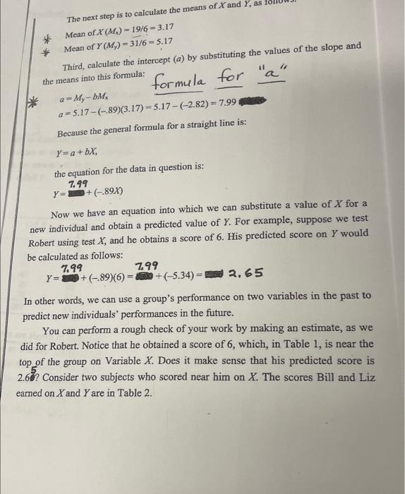 Solved Section 26 Computations for Linear Regression Tbe | Chegg.com