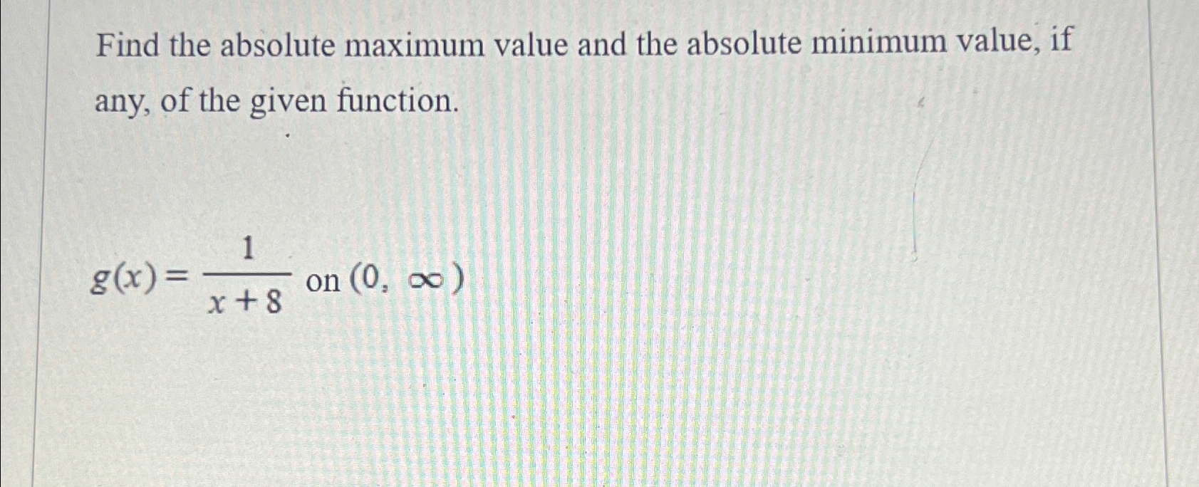 Solved Find the absolute maximum value and the absolute | Chegg.com
