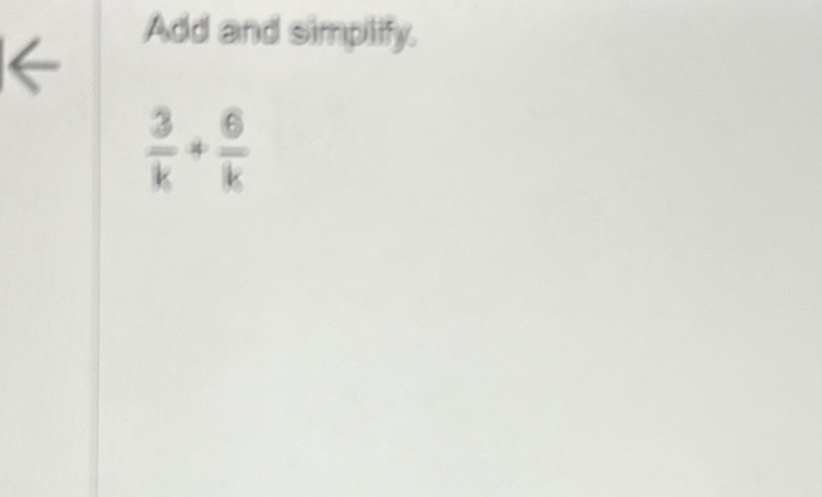 Solved Add and simplify.3k+6k | Chegg.com