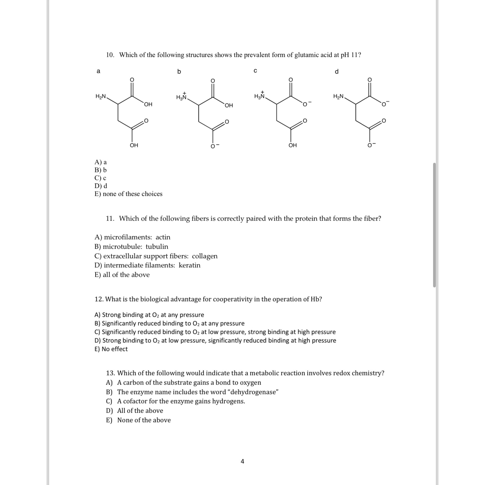 Solved Which of the following structures shows the prevalent | Chegg.com