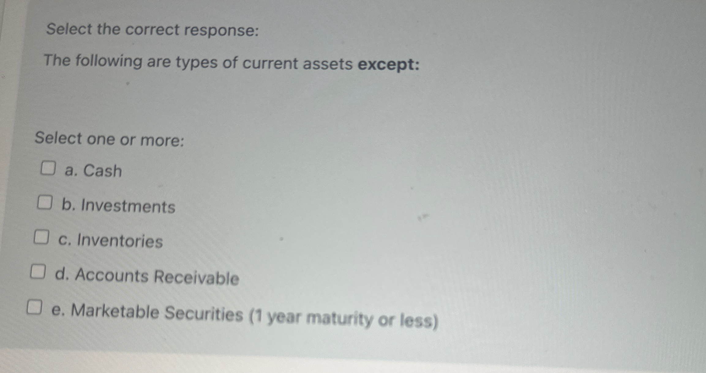 Solved Select the correct response:The following are types | Chegg.com