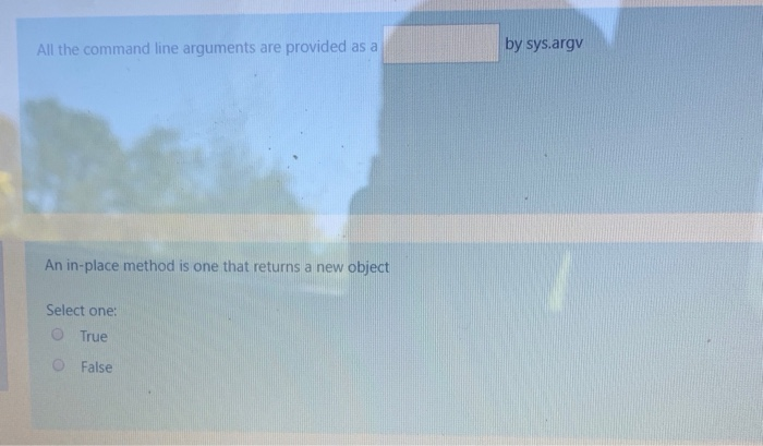 Solved All the command line arguments are provided as a by | Chegg.com