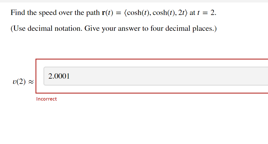 Solved Find the speed over the path | Chegg.com