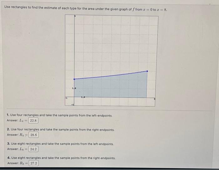 Solved Use rectangles to find the estimate of each type for | Chegg.com