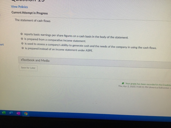 Solved KUCSLIDIT 13 lew Policies Current Attempt in Progress | Chegg.com