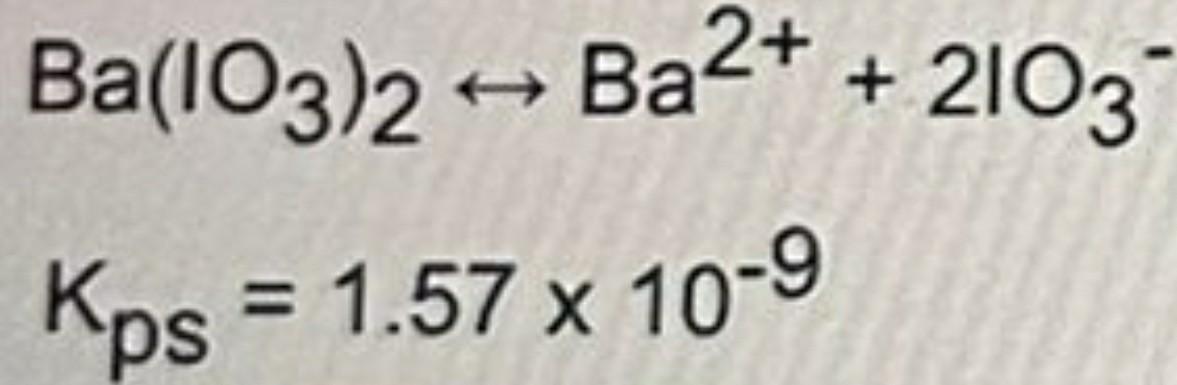 Solved What mass (in grams) of Ba(IO3)2 (487 g/mol) can be | Chegg.com
