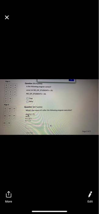 Solved Question 15 pong was the lowing program com cort HIND | Chegg.com