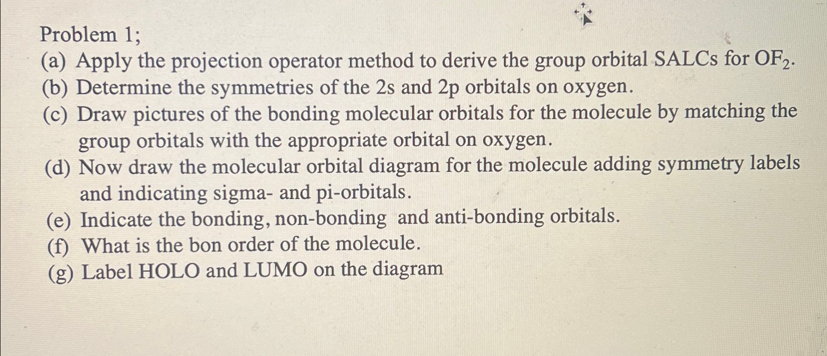 Solved Problem 1;(a) ﻿Apply the projection operator method | Chegg.com